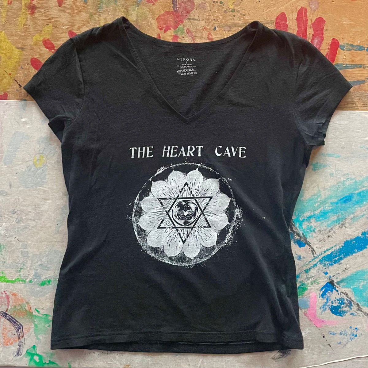 Heart Cave Upcycled T, Small – Lama Foundation