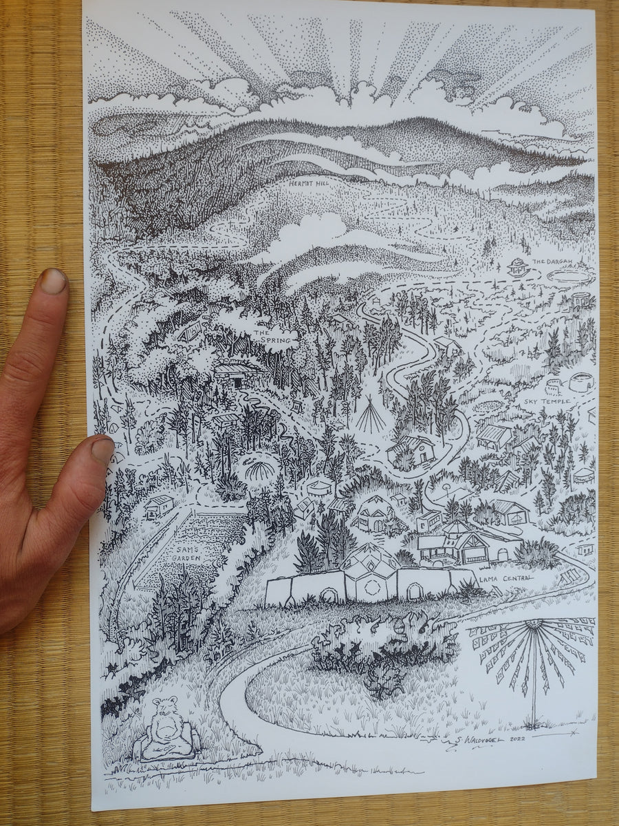 Map Of Lama poster – Lama Foundation